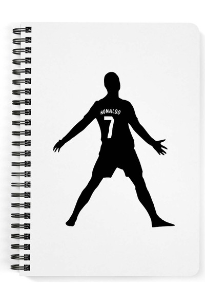 Ronaldo Baskılı Ahşap Kapaklı Defter 15X20 cm DFT6204