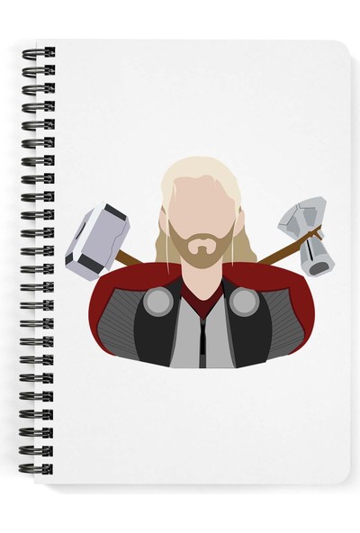 Thor Baskılı Ahşap Kapaklı Defter 15X20 cm DFT1120