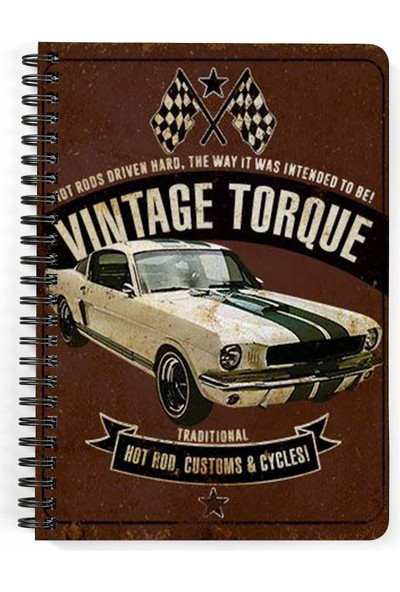 Vintage Torque Baskılı Ahşap Kapaklı Defter 15X20 cm DFT2946 Vintage Torque Baskılı Ahşap Kapaklı Defter 15X20 cm DFT2946