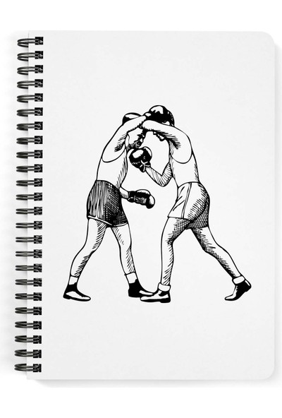 Boks Baskılı Ahşap Kapaklı Defter 15X20 cm DFT6361