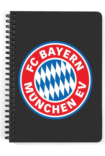 Bayern Münih Baskılı Ahşap Kapaklı Defter 15X20 cm DFT4423