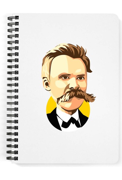 Friedrich Nietzsche Baskılı Ahşap Kapaklı Defter 15X20 cm DFT957 Friedrich Nietzsche Baskılı Ahşap Kapaklı Defter 15X20 cm DFT957
