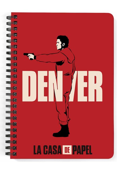 La Casa De Papel Denver Baskılı Ahşap Kapaklı Defter 15X20 cm DFT4819 La Casa De Papel Denver Baskılı Ahşap Kapaklı Defter 15X20 cm DFT4819