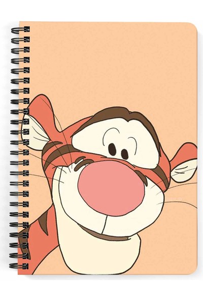 Winnie-The-Pooh Baskılı Ahşap Kapaklı Defter 15X20 cm DFT4866