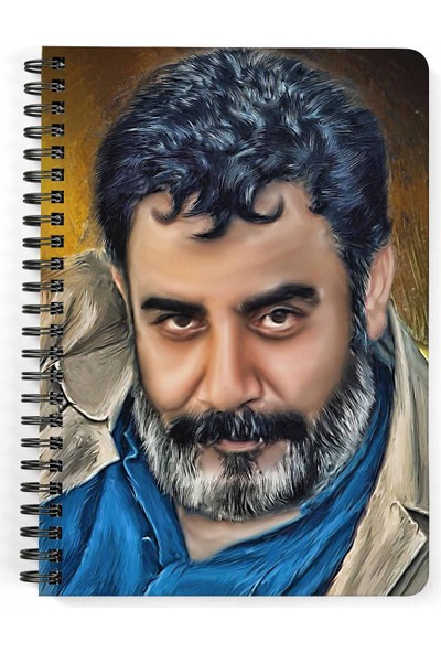 Ahmet Kaya Baskılı Ahşap Kapaklı Defter 15X20 cm DFT4024