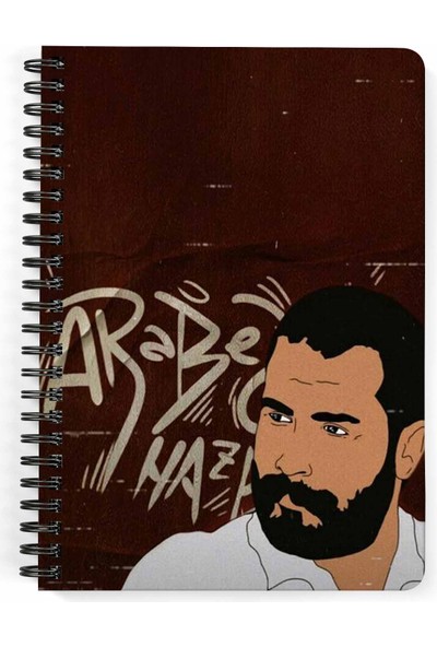 Ahmet Kaya Baskılı Ahşap Kapaklı Defter 15X20 cm DFT4105