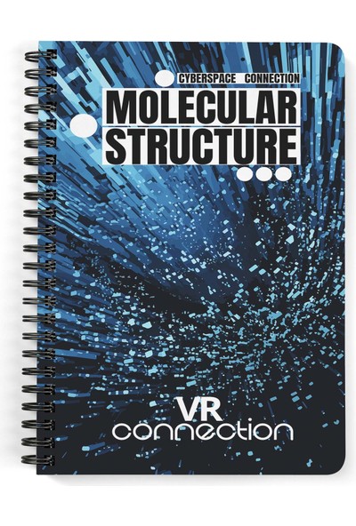 Space Baskılı Ahşap Kapaklı Defter 15X20 cm DFT550