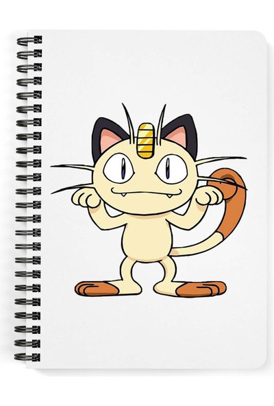 Miyav Pokemon Baskılı Ahşap Kapaklı Defter 15X20 cm DFT6866