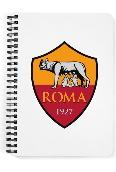 Roma Baskılı Ahşap Kapaklı Defter 15X20 cm DFT1258