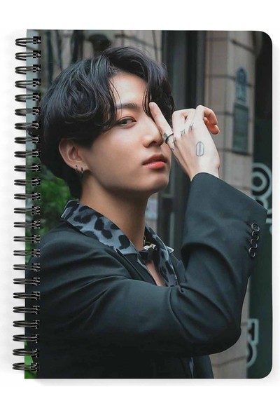 Bts Baskılı Ahşap Kapaklı Defter 15X20 cm DFT3703