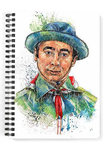 Şener Şen Baskılı Ahşap Kapaklı Defter 15X20 cm DFT2900