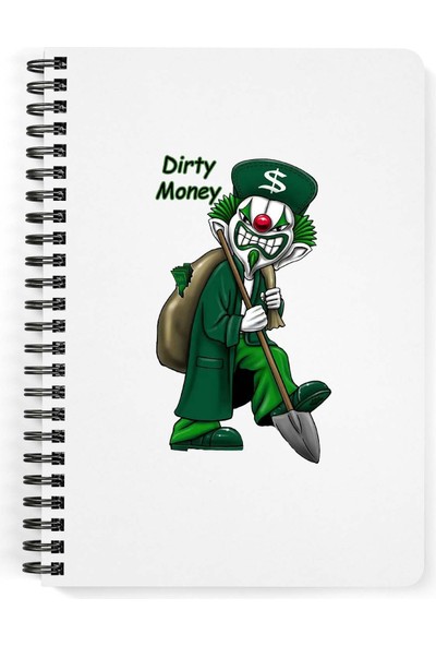 Dirt Money Baskılı Ahşap Kapaklı Defter 15X20 cm DFT5953 Dirt Money Baskılı Ahşap Kapaklı Defter 15X20 cm DFT5953