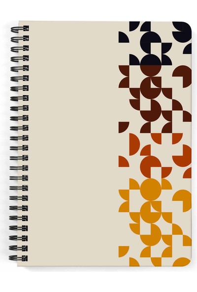 Mozaik Baskılı Ahşap Kapaklı Defter 15X20 cm DFT5251