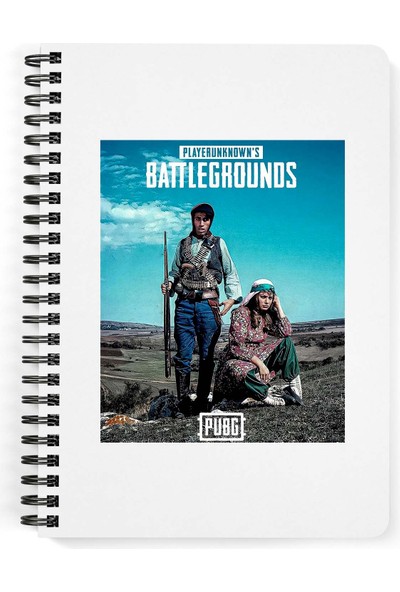 Pubg Baskılı Ahşap Kapaklı Defter 15X20 cm DFT6257