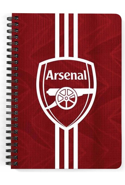 Arsenal Baskılı Ahşap Kapaklı Defter 15X20 cm DFT4519