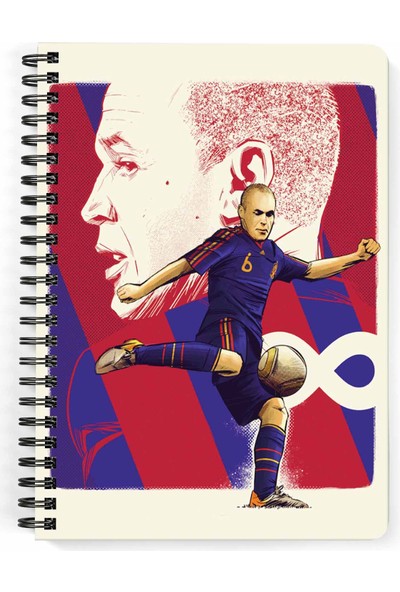 Iniesta Baskılı Ahşap Kapaklı Defter 15X20 cm DFT4568