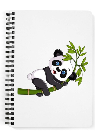 Panda Baskılı Ahşap Kapaklı Defter 15X20 cm DFT6439 Panda Baskılı Ahşap Kapaklı Defter 15X20 cm DFT6439