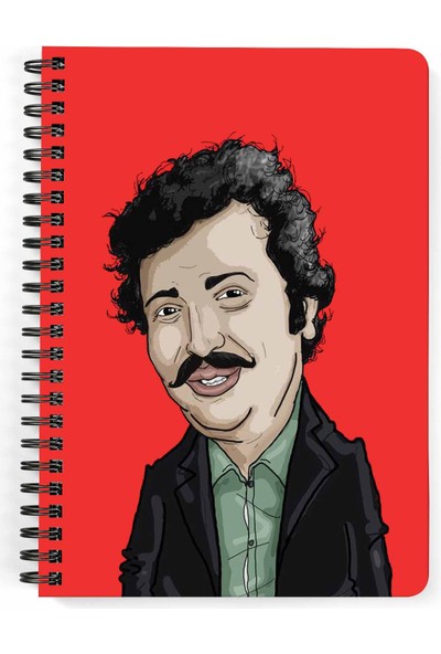 Metin Akpınar Baskılı Ahşap Kapaklı Defter 15X20 cm DFT4893