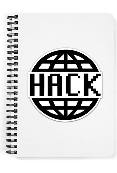 Hack Baskılı Ahşap Kapaklı Defter 15X20 cm DFT6411