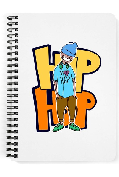 Hiphop Baskılı Ahşap Kapaklı Defter 15X20 cm DFT1600 Hiphop Baskılı Ahşap Kapaklı Defter 15X20 cm DFT1600