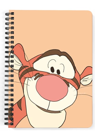 Winnie-The-Pooh Baskılı Ahşap Kapaklı Defter 15X20 cm DFT4239