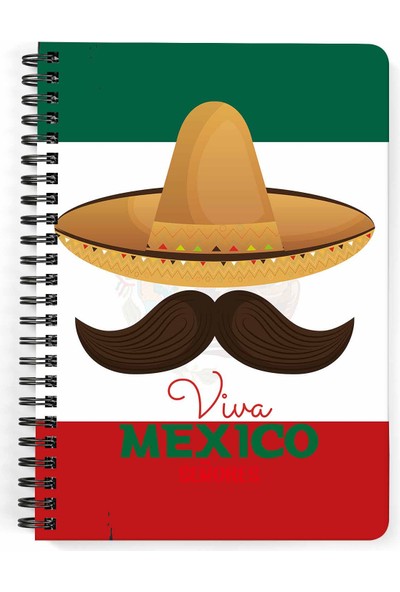 Meksika Baskılı Ahşap Kapaklı Defter 15X20 cm DFT4003 Meksika Baskılı Ahşap Kapaklı Defter 15X20 cm DFT4003