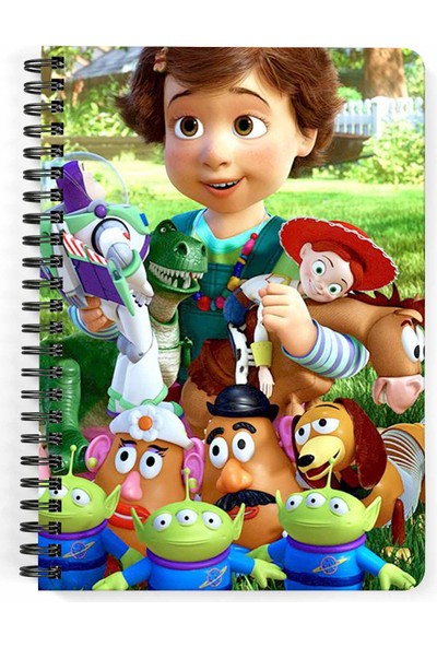 Oyuncak Hikayesi Baskılı Ahşap Kapaklı Defter 15X20 cm DFT3427