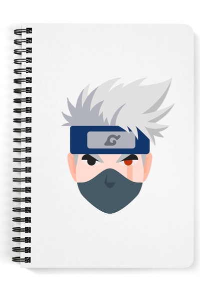 Kakashi Naruto Baskılı Ahşap Kapaklı Defter 15X20 cm DFT440