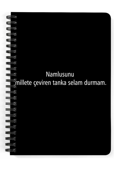 Muhsin Yazıcıoğlu Baskılı Ahşap Kapaklı Defter 15X20 cm DFT3772