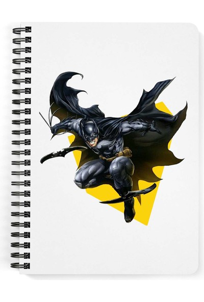 Batman Baskılı Ahşap Kapaklı Defter 15X20 cm DFT6184