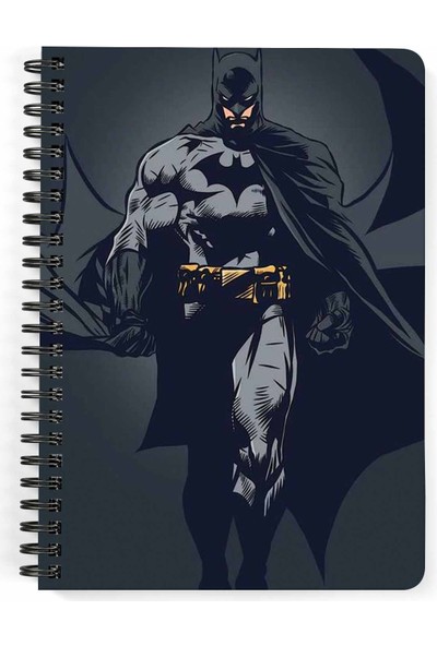 Batman Baskılı Ahşap Kapaklı Defter 15X20 cm DFT4629