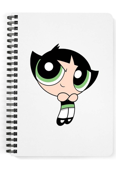 Power Puff Girls Baskılı Ahşap Kapaklı Defter 15X20 cm DFT5860 Power Puff Girls Baskılı Ahşap Kapaklı Defter 15X20 cm DFT5860