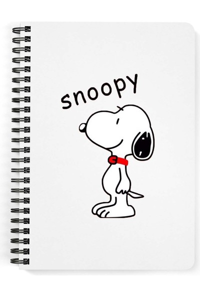 Snoopy Baskılı Ahşap Kapaklı Defter 15X20 cm DFT6640