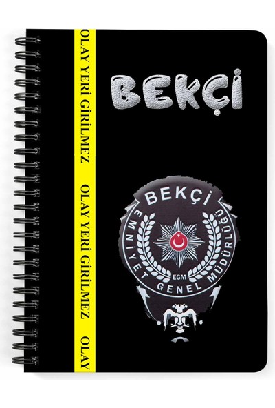 Bekçi Baskılı Ahşap Kapaklı Defter 15X20 cm DFT5674