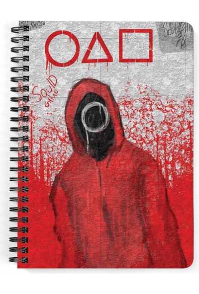 Squid Game Baskılı Ahşap Kapaklı Defter 15X20 cm DFT5726 Squid Game Baskılı Ahşap Kapaklı Defter 15X20 cm DFT5726