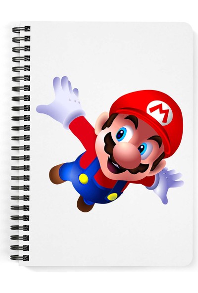 Mario Baskılı Ahşap Kapaklı Defter 15X20 cm DFT6397