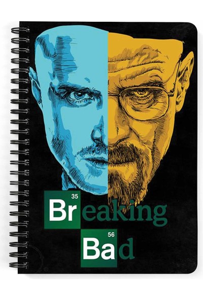 Breaking Bad Baskılı Ahşap Kapaklı Defter 15X20 cm DFT4788