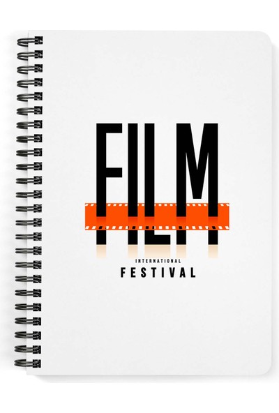 Film Festival Baskılı Ahşap Kapaklı Defter 15X20 cm DFT1066