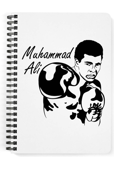 Muhammed Ali Baskılı Ahşap Kapaklı Defter 15X20 cm DFT2037
