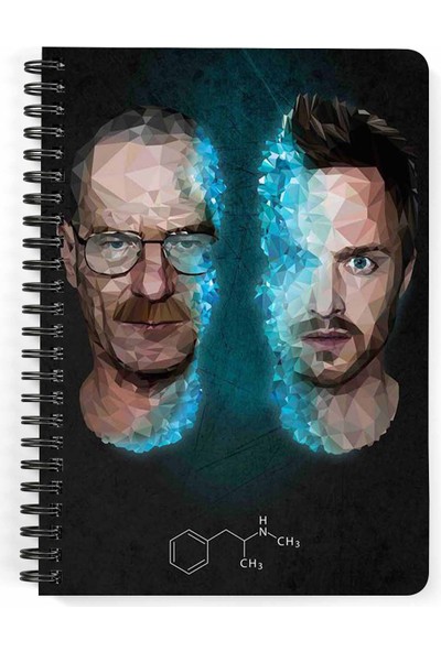Breaking Bad Baskılı Ahşap Kapaklı Defter 15X20 cm DFT4311