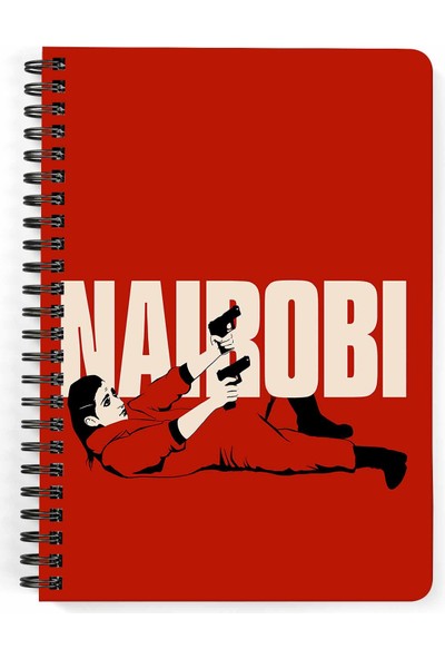 Nairobi Baskılı Ahşap Kapaklı Defter 15X20 cm DFT4288