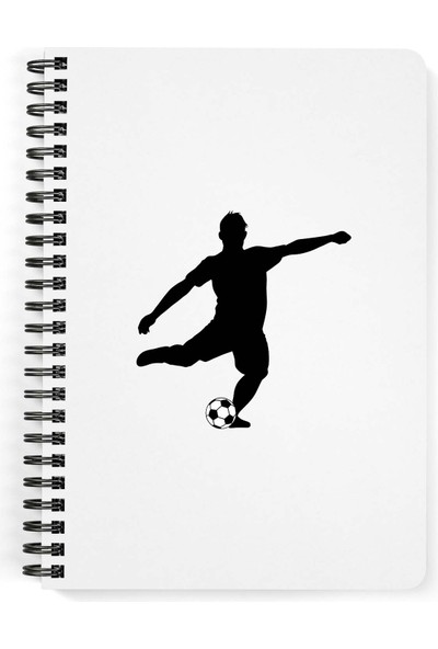 Futbol Baskılı Ahşap Kapaklı Defter 15X20 cm DFT6237