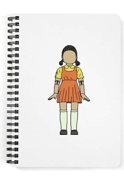 Squid Game Baskılı Ahşap Kapaklı Defter 15X20 cm DFT6647 Squid Game Baskılı Ahşap Kapaklı Defter 15X20 cm DFT6647