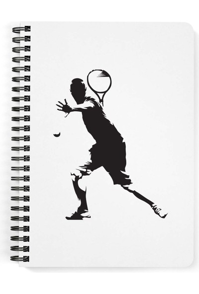 Tenisçi Baskılı Ahşap Kapaklı Defter 15X20 cm DFT2120 Tenisçi Baskılı Ahşap Kapaklı Defter 15X20 cm DFT2120