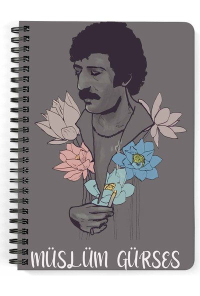 Müslüm Gürses Baskılı Ahşap Kapaklı Defter 15X20 cm DFT4081 Müslüm Gürses Baskılı Ahşap Kapaklı Defter 15X20 cm DFT4081