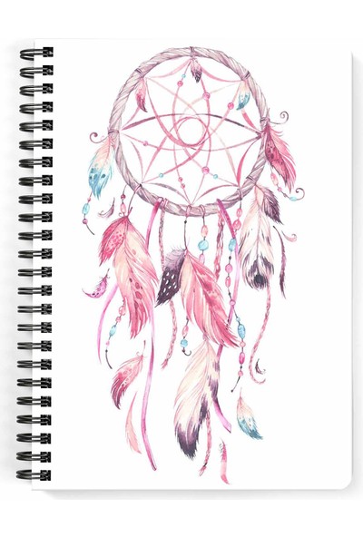 Flamingo Baskılı Ahşap Kapaklı Defter 15X20 cm DFT3564