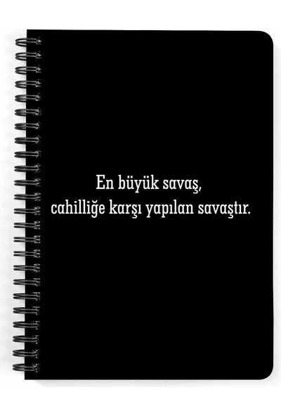 Atatürk Baskılı Ahşap Kapaklı Defter 15X20 cm DFT5542