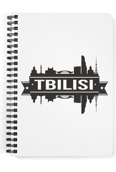 Tbılısı Baskılı Ahşap Kapaklı Defter 15X20 cm DFT2188