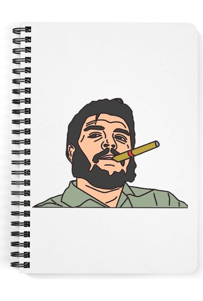 Che Guevara Baskılı Ahşap Kapaklı Defter 15X20 cm DFT6944 Che Guevara Baskılı Ahşap Kapaklı Defter 15X20 cm DFT6944