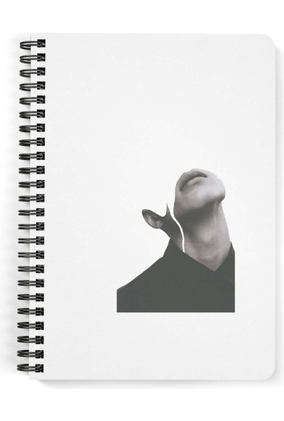 Kadın Baskılı Ahşap Kapaklı Defter 15X20 cm DFT290